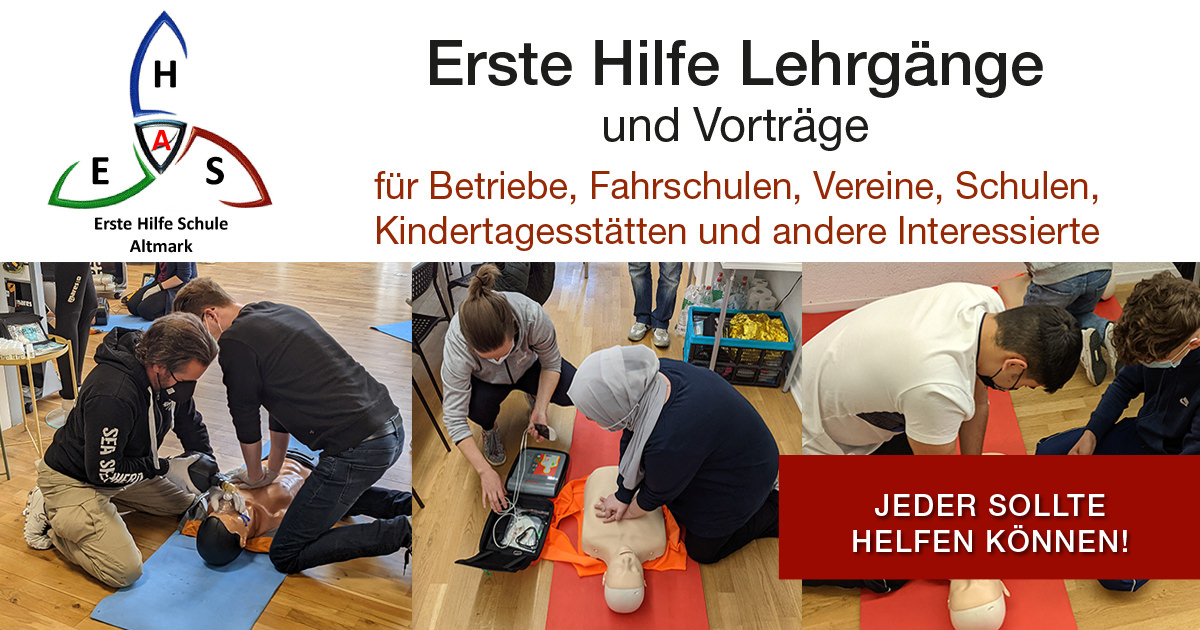 Erste Hilfe Schule Altmark - Erste Hilfe Kurse in Ihrer Nähe